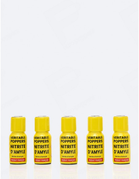 Pack Mit 5 Poppers Véritable Amyle - Echtes Amyl 15 ml